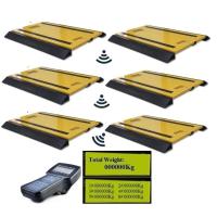 China 150T Dynamic Scales Static Portable Truck Axle Scales With LCD Display for sale