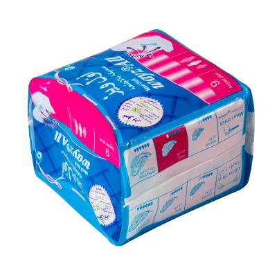 China Soft Waterproof Sanitary Napkins Fluff Pulp Organic Female Pads ODM for sale