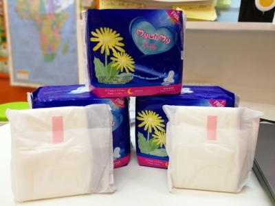 China Natural Menstrual Sanitary Pads Feminine Hygiene Night Use Sanitary Napkin OEM for sale