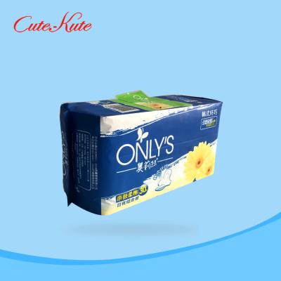 China Ladylike Wingless Overnight Sanitary Pads Ultra Thin Super Absorbency for sale