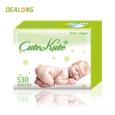 China Super Absorbent Infant Baby Diapers Organic Cotton Baby Diapers SAP SGS for sale