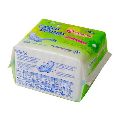 China Organic Cotton Sanitary Pads Female Hygiene 100% Breathable PE Film Backsheet for sale
