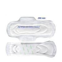 China Herbal Organic Cotton Sanitary Napkins Hygiene 100% Cotton Maxi Pads Premium for sale