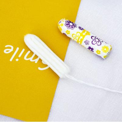 China BPA Free Organic Cotton Tampons Hypoallergenic Include Applicator for sale