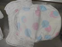 China BTC B Grade SAP Infant Baby Diapers PE Film Disposable Printed for sale