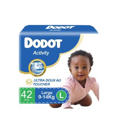 China SGS Printed Clothlike Disposable Baby Diaper Adjustable Comfortable for sale