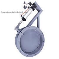 China Industrial Butterfly Damper Valve Ventilation Dust Collection Stainless Steel for sale