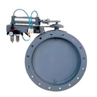 China Industrial Butterfly Damper Valve Ventilation Dust Collection Stainless Steel for sale