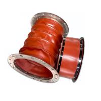 China Industrial Blower Duct Flexible Connector High Temperature Fireproof Silicone for sale