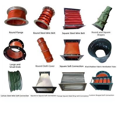 China Industrial Blower Duct Flexible Connector High Temperature Fireproof Silicone for sale