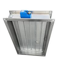 China Motorized Volume Control Damper Heavy Duty High Temperature Rectangular for sale