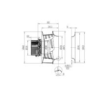 China EC High Static Pressure Centrifugal Fan Energy Saving Low Noise for sale