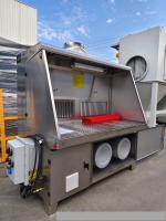 China Downdraft Grinding Table Dual Stage Cartridge Pulse Jet Cleaning for sale
