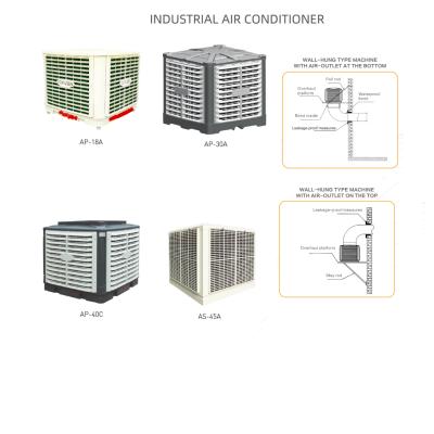 China Industrial Evaporative Air Cooler High Airflow Energy Efficient Wall Mounted for sale