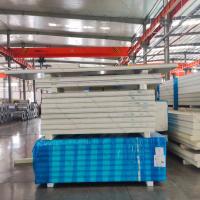 China Insulated PU Foam Wall Panel , Container House Cold Storage Panel For Fish Meat for sale