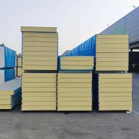China 50mm-250mm PU Sandwich Wall Panel For Clean Room / Cold Room for sale