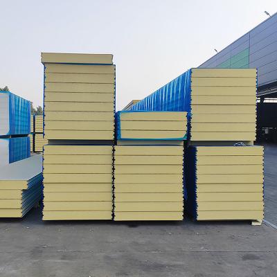 China 50mm-250mm PU Sandwich Wall Panel For Clean Room / Cold Room for sale