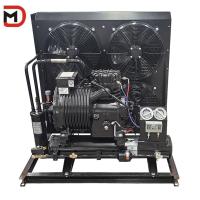 China Silent Microprocessor Controller Horizontal Condensing Unit With 60Hz Fan / Compressor Frequency for sale