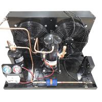 China Semi Hermetic Piston Compressor Condensing Unit with Microprocessor Controller 0-10c And -15--25c for sale