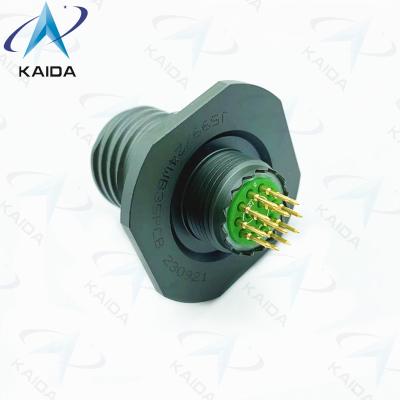 China Jam Nut Receptacle MIL-DTL-38999 Series 3 7A PCB Type Mil 38999 Circular Connectors for sale