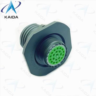 China 22 Male Pins MIL-DTL-38999 Connector Iii Olive Green Cadmium D38999 24WC35PN for sale