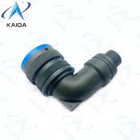 China Miniature Connector MIL-DTL-26482 Series Ⅰ With Olive Green Cadmium Shell Finish 90 Degree Plug PT08E16-8P 8 Male Pins for sale