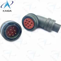 China Miniature Connector MIL-DTL-26482 Series Ⅰ With Olive Green Cadmium Shell Finish 90 Degree Plug PT08E16-8P 8 Male Pins for sale