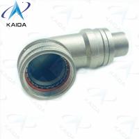 China 90° Spin Coupling Electroless Nickel EMI/RFI Connector Backshell J599Ⅲ15FJA90FA-07 for sale