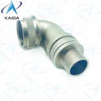 China 90° Spin Coupling Electroless Nickel EMI/RFI Connector Backshell J599Ⅲ15FJA90FA-07 for sale