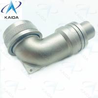 China 90° Spin Coupling Electroless Nickel EMI/RFI Connector Backshell J599Ⅲ15FJA90FA-07 for sale