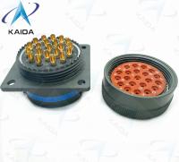 China 21 Contacts Solder Contact Termination MIL-DTL-26482 Series ⅠMS3110E22-21SN Environmental Sealed Olive Green Cadmium for sale