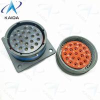 China 21 Contacts Solder Contact Termination MIL-DTL-26482 Series ⅠMS3110E22-21SN Environmental Sealed Olive Green Cadmium for sale
