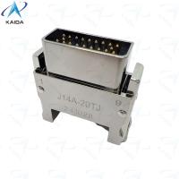 China 3A Gold Contact J14 Connector for Extreme Temperatures Rectangular connector J14A-20TJ Plug with Pin for sale