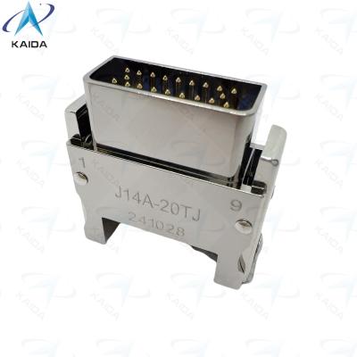 China 3A Gold Contact J14 Connector for Extreme Temperatures Rectangular connector J14A-20TJ Plug with Pin for sale