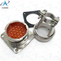 China 19 Shell Size Receptacle With Straight Clamp Back Shell Durable Electroless Nickel Connector YPM4-19-2J2 Receptacle With Straight Clamp Back Shell for sale