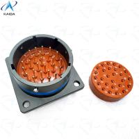 China 27 Contacts Olive Green Cadmium Shell Finish MIL-DTL-26482 Series Ⅰ.Square Flange Receptacle.MS3112F20-27PN for sale