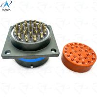 China 27 Contacts Olive Green Cadmium Shell Finish MIL-DTL-26482 Series Ⅰ.Square Flange Receptacle.MS3112F20-27PN for sale