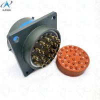 China 27 Contacts Olive Green Cadmium Shell Finish MIL-DTL-26482 Series Ⅰ.Square Flange Receptacle.MS3112F20-27PN for sale