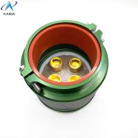 China 4 Contacts Plug With Straight Clamp Back Shell Withstands Extreme -55C To 125C Conditions High-current Connector Y50DX-3204TJ2P1 Zinc Plating for sale