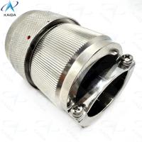 China Electroless Nickel Shell Circular Electrical Connector 100A Current Rating For Heavy Duty Machinery.Designed  As Push-pull Locking Mechanism Rain-proof Dust-proof And Shielding Shell for sale