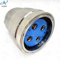 China Electroless Nickel Shell Circular Electrical Connector 100A Current Rating For Heavy Duty Machinery.Designed  As Push-pull Locking Mechanism Rain-proof Dust-proof And Shielding Shell for sale