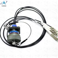 China Panel Mount Optical Fiber Connectors With Female Connector Mounting Expanded Beam Fiber Optic Connector J599E8/20MWC04N for sale