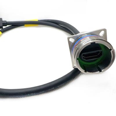 China YW3 20E06S-K Stainless Steel Passivated HDMI Connector for Professional Applications.D38999 Series with HDMI.High Definition Multimedia Interface for sale