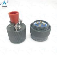 China Secure and Durable Circular Electrical Connector -55C To 125C for Industrial Applications,Y50EX-1404TK02L  ,Y50EX Series Plug with Straight Cable Clamp,Olive Drab Anodized for sale