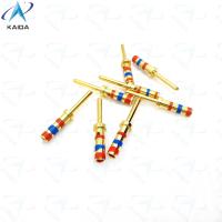 China D38999 Series Cooper Alloy Contact with Gold Plating Meeting Customer Requirements.M39029/58-363.20# Pin Contact.Color bands with Orange - Blue - Orange for sale