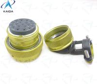 China ZH23 Series Circular Electrical Connector Anodized Aluminum Shell for Industrial Applications。ZH23-19/24P-8-B with Elbow Cable Clamp. for sale
