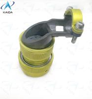 China ZH23 Series Circular Electrical Connector Anodized Aluminum Shell for Industrial Applications。ZH23-19/24P-8-B with Elbow Cable Clamp. for sale