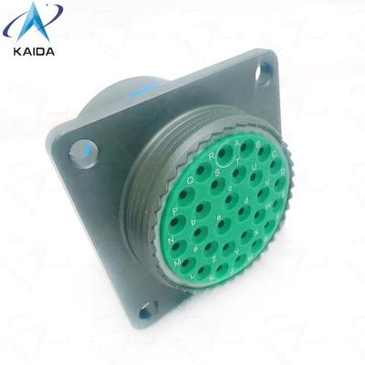 China 13 A Current Rating MIL-DTL-38999 Series 1 Connector With Temperature Range Minus 55 Celsius To Plus 125 Celsius And Shell Finish Olive Green Cadmium.MS27656T23B29SA for sale