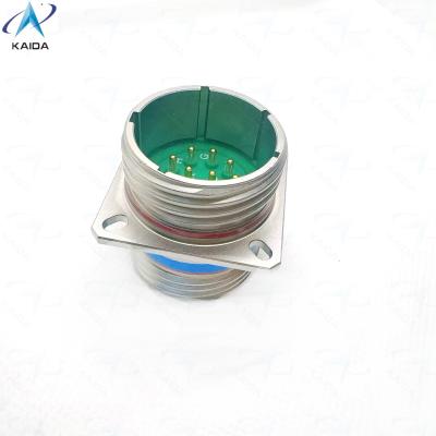 China 55°C To 125°C MIL DTL 38999 Series Ⅲ Connectors Voltage Rating 500V Ruggedized Circular Connectors For Harsh Conditions.Thru Bulkhead Receptacle.PC Tail.D38999/20YF11CN for sale