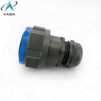 China RJFTV6MG Olive Green Cadmium Finish.Plug with Metal Gland。Tri Start Thread coupling mechanism (MIL-DTL-38999 series III type)  with anti-decoupling device - Shell size 19 for sale